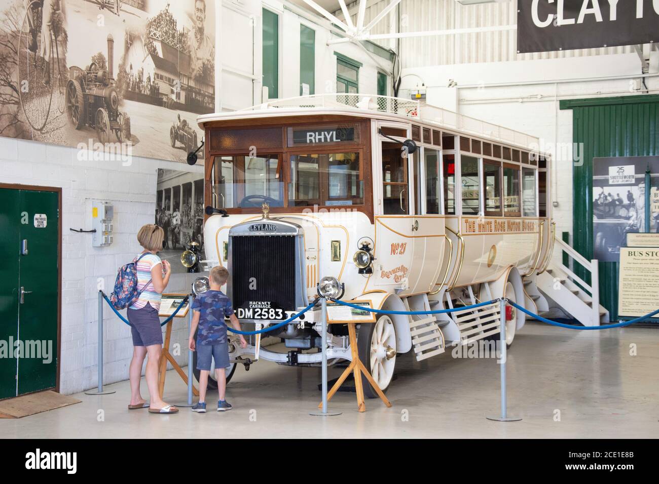 The 1923 Leyland SG7 White Rose Motors bus in Suttleworth Collection ...