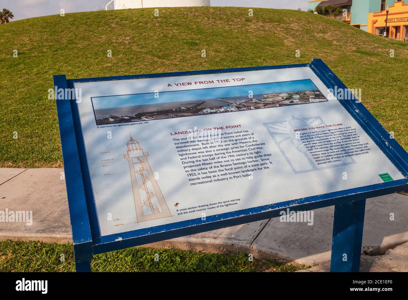 Port (Point) Isabel Lighthouse and Texas state historic site in Port ...