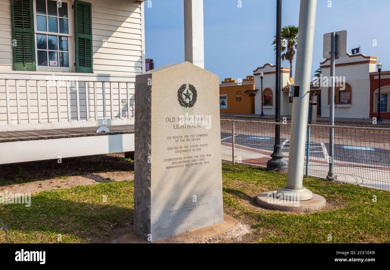 Port (Point) Isabel Lighthouse and Texas state historic site in Port ...
