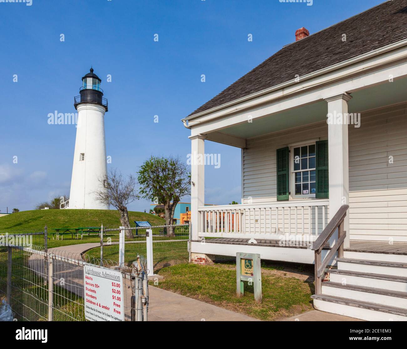 Port (Point) Isabel Lighthouse and Texas state historic site in Port ...