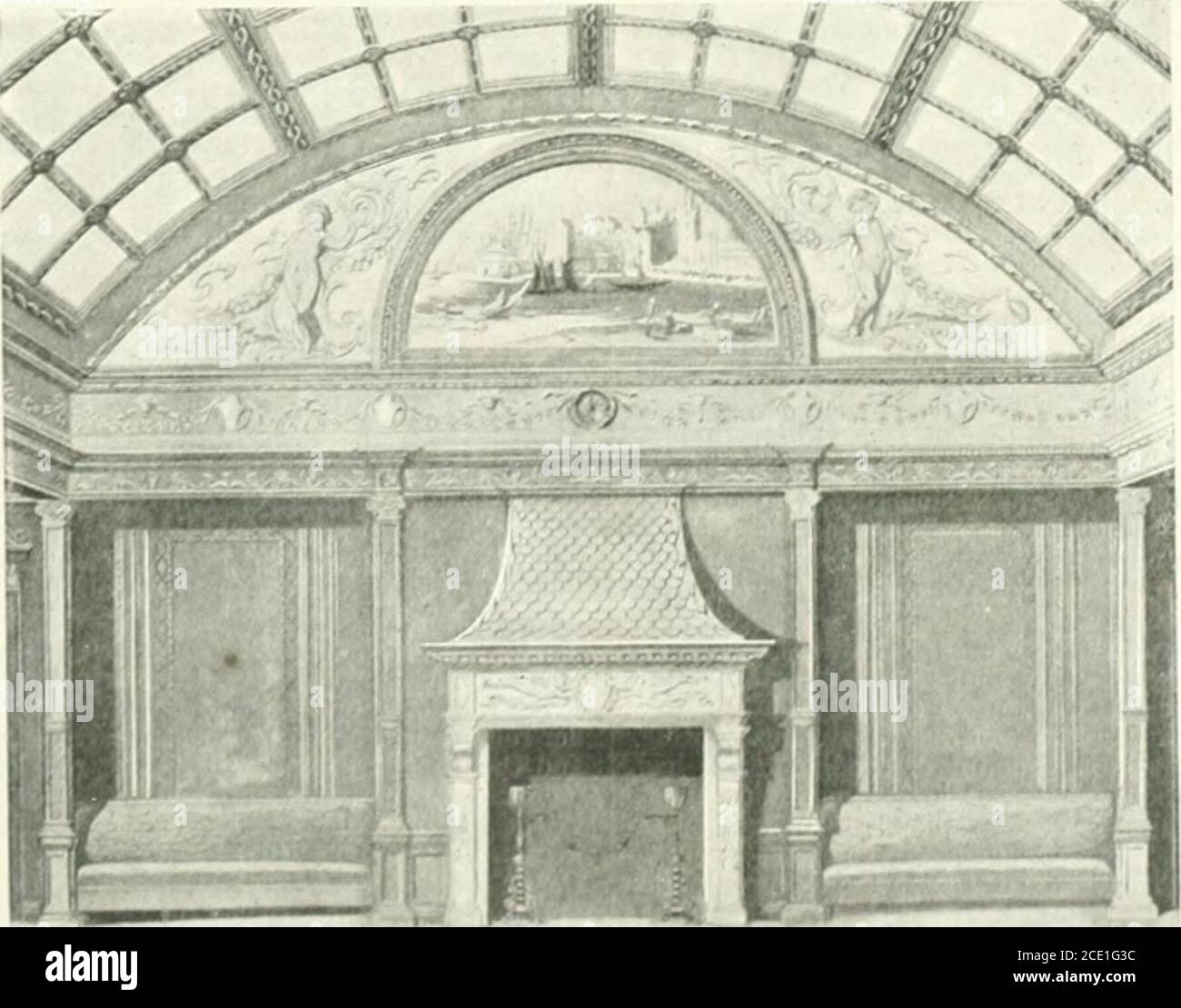 . Marine Engineer . Fig 5Alcove in First-Class Smoke-Room. design for ...