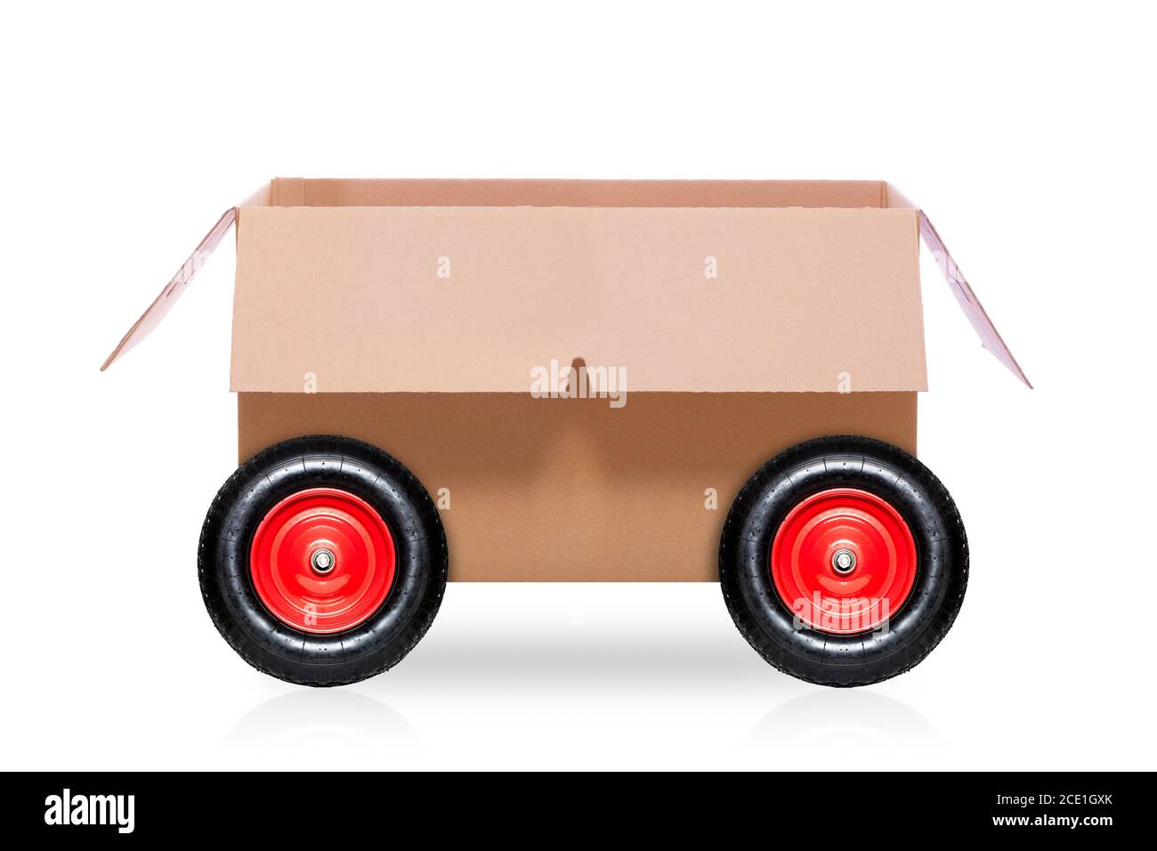 moving box on wheels Stock Photo - Alamy