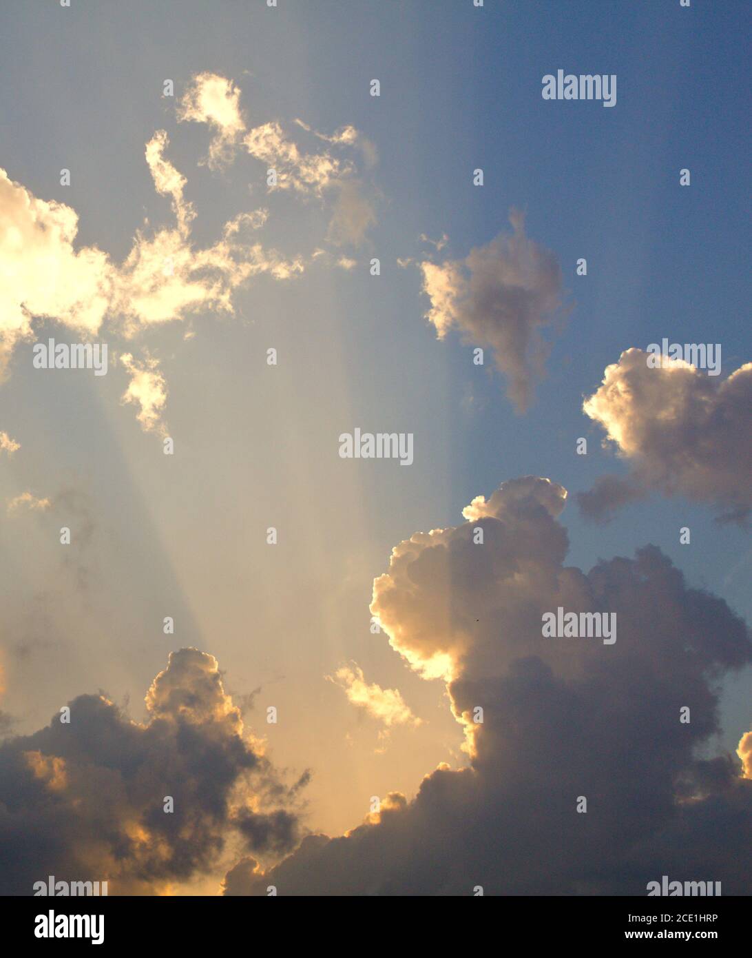 sun rays and clouds Stock Photo - Alamy