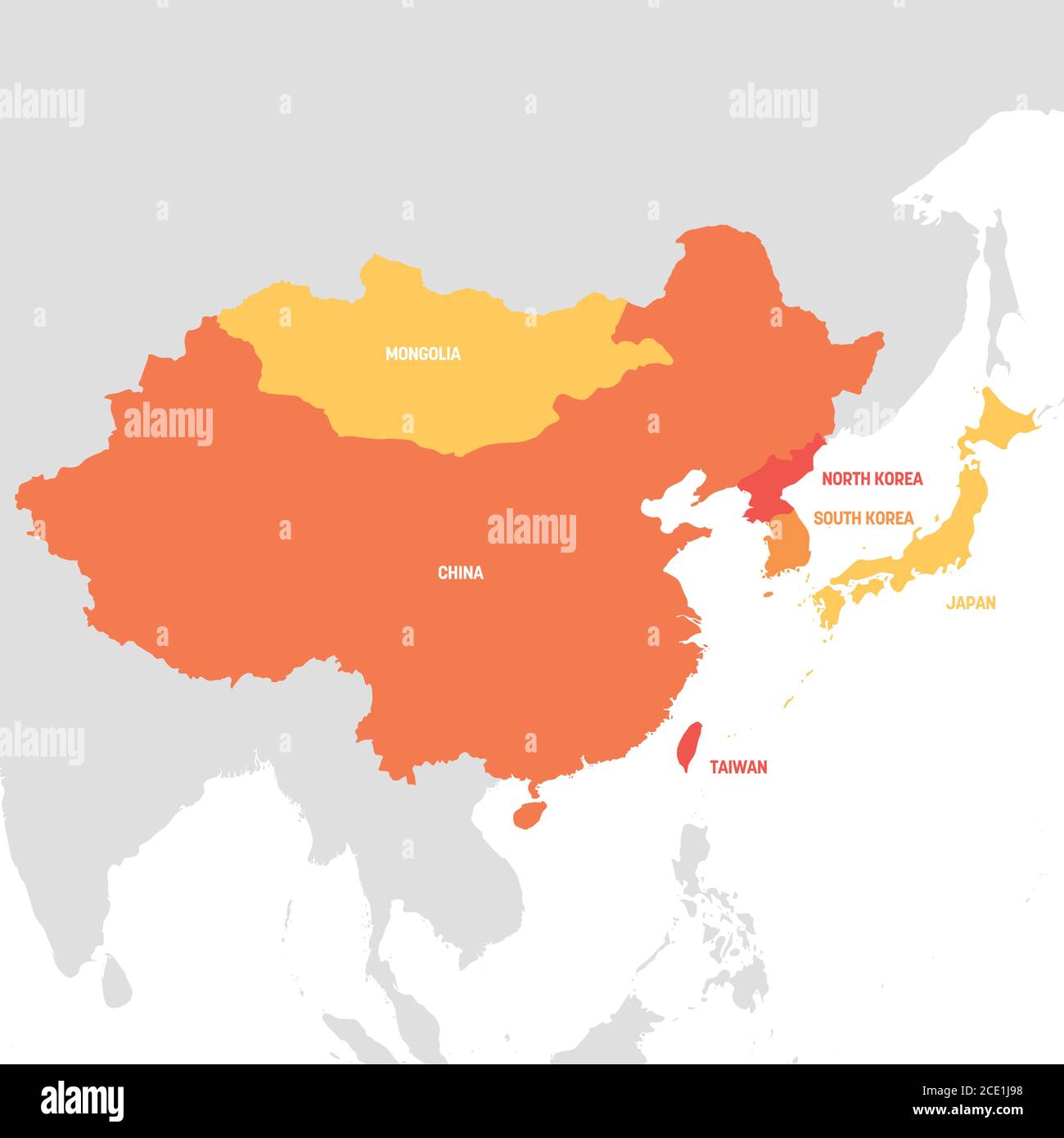 Map Of North Asia Countries