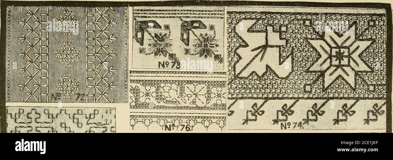 . Designs and patterns for needle work . I i Stock Photo - Alamy