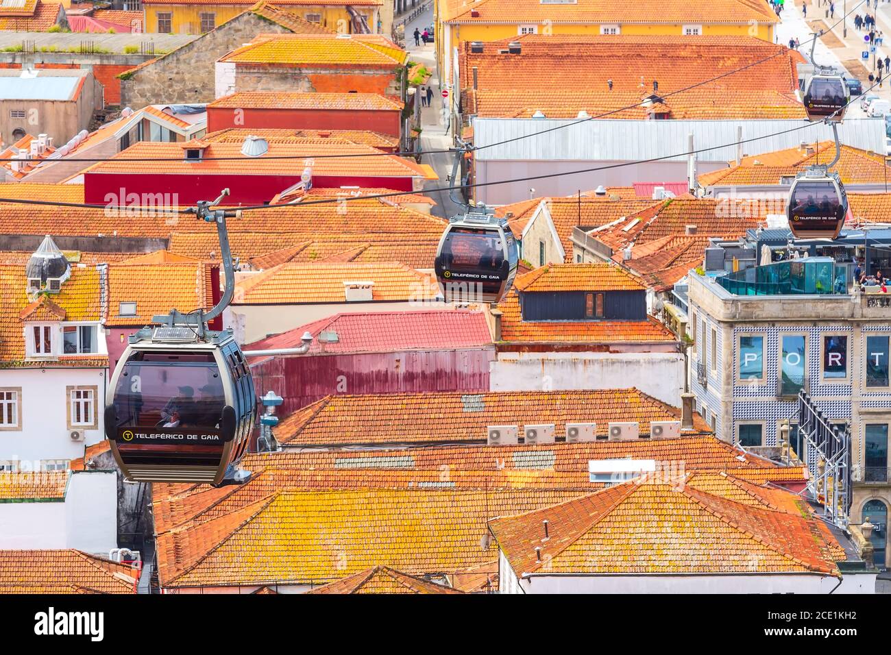 Porto, Portugal Gaia cable car Stock Photo - Alamy