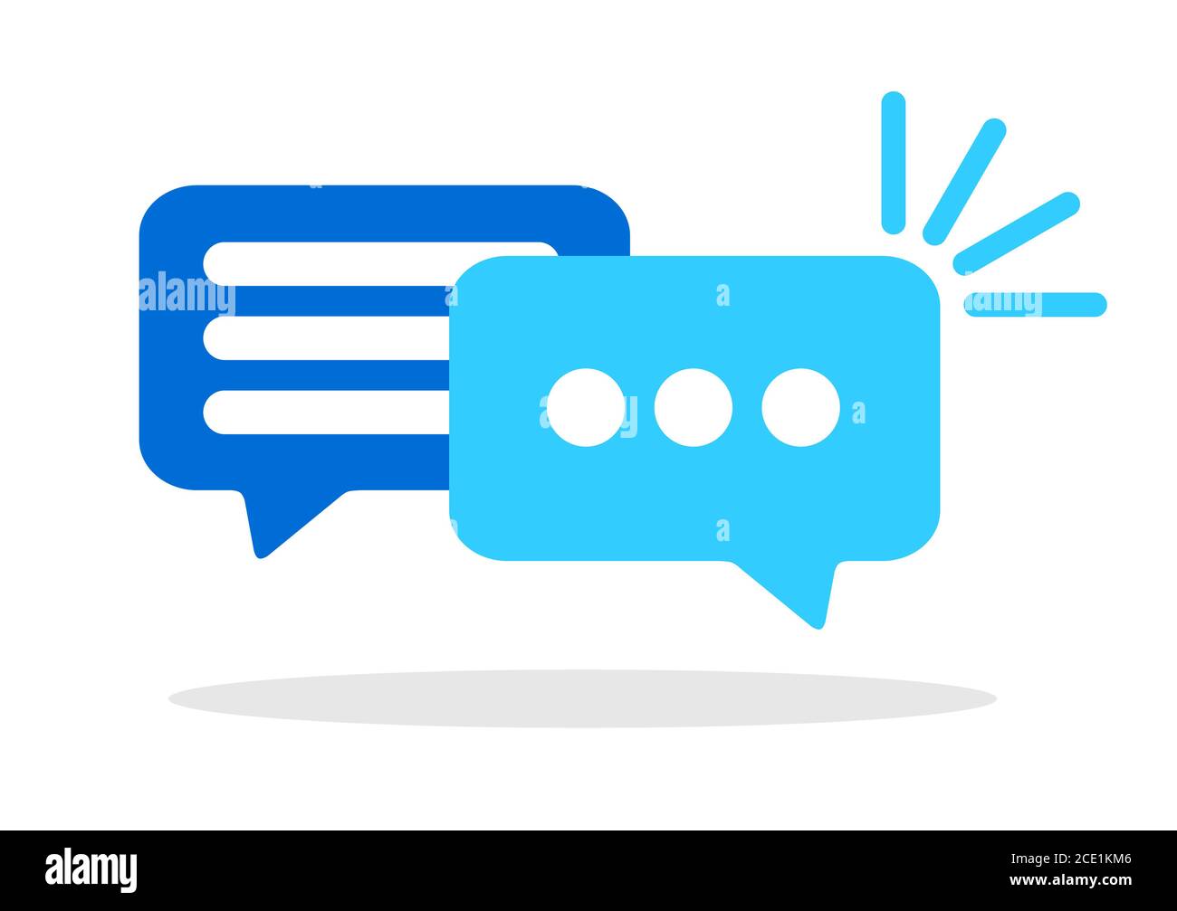 speech bubbles conversation symbol Stock Photo - Alamy