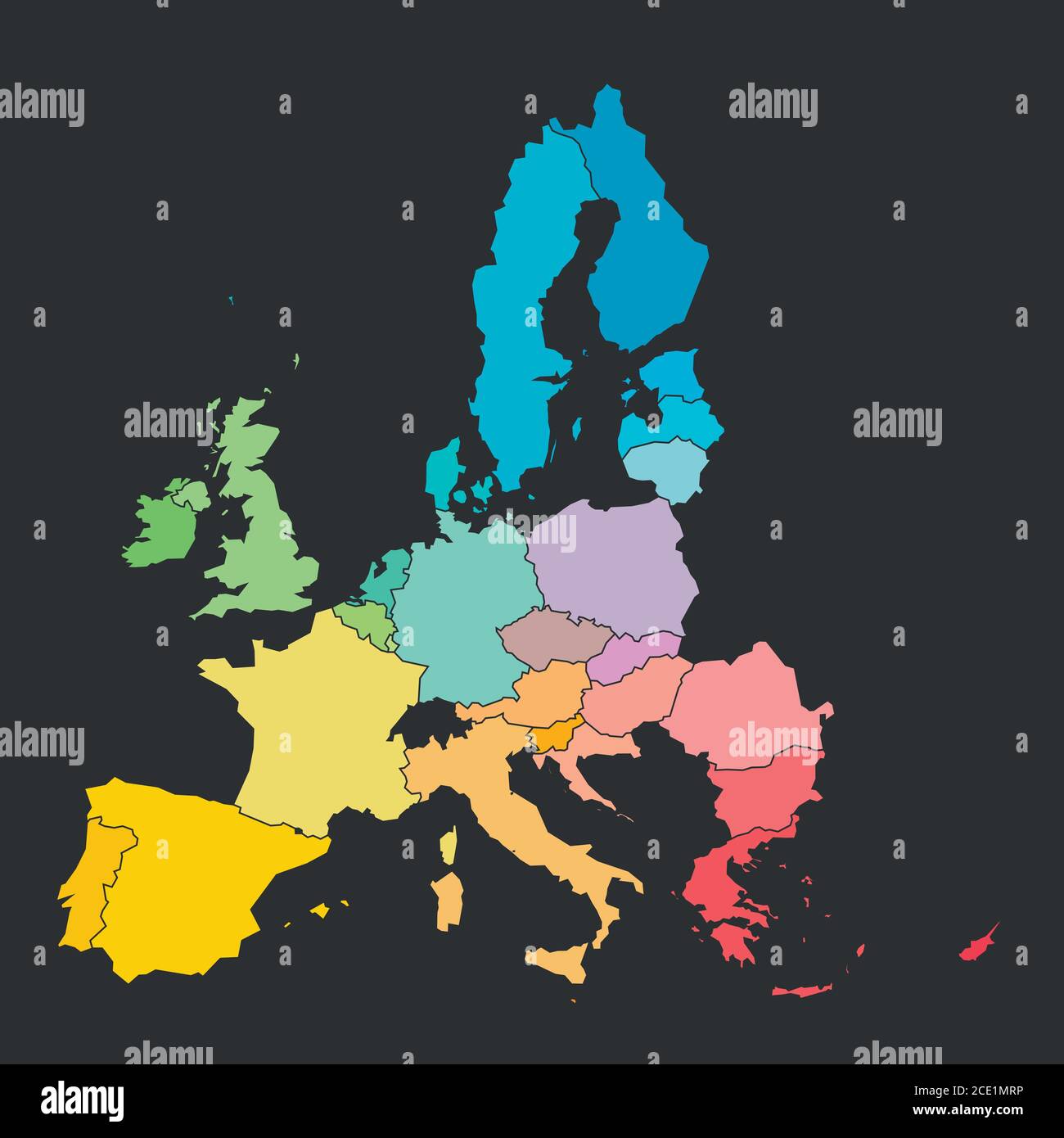 Rainbow vector borders hi-res stock photography and images - Alamy