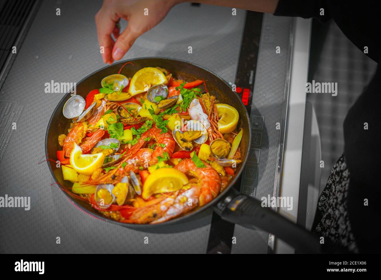 Image of ingredients a lot of paella (Spanish Stock Photo - Alamy