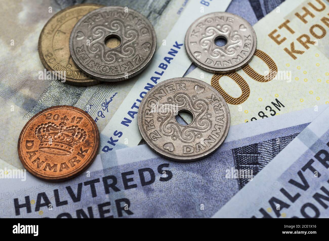 Danish kroner, currency from denmark in europe Stock Photo - Alamy