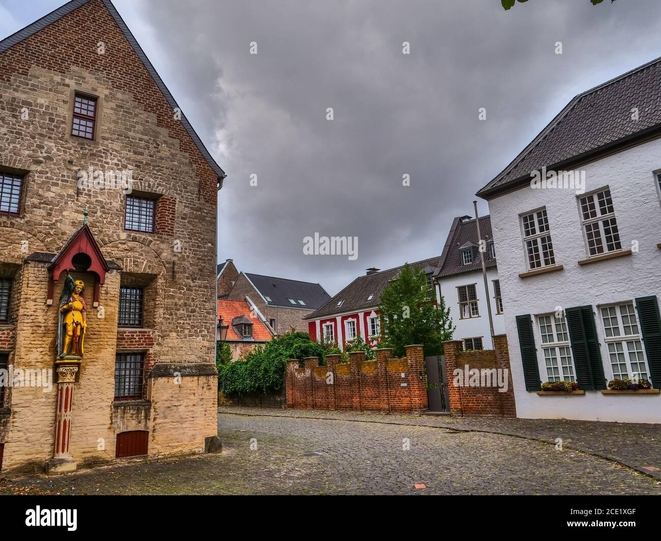 xanten at the river rhien in germany Stock Photo - Alamy
