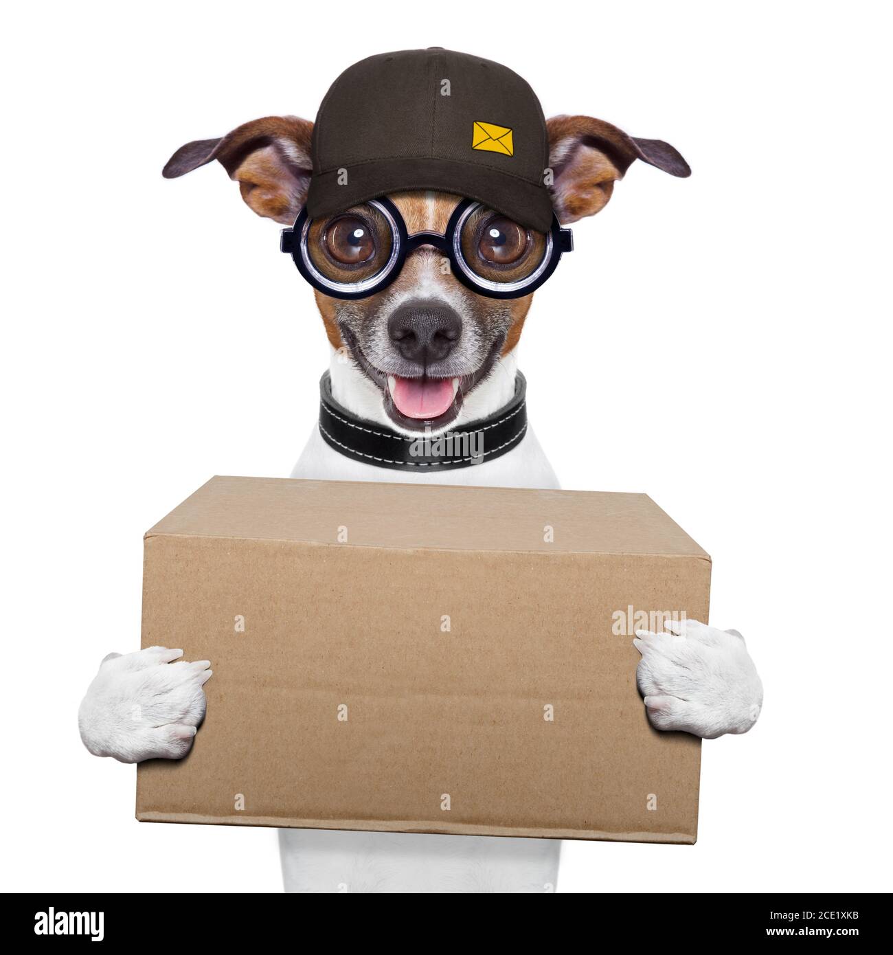 dog delivery post Stock Photo - Alamy