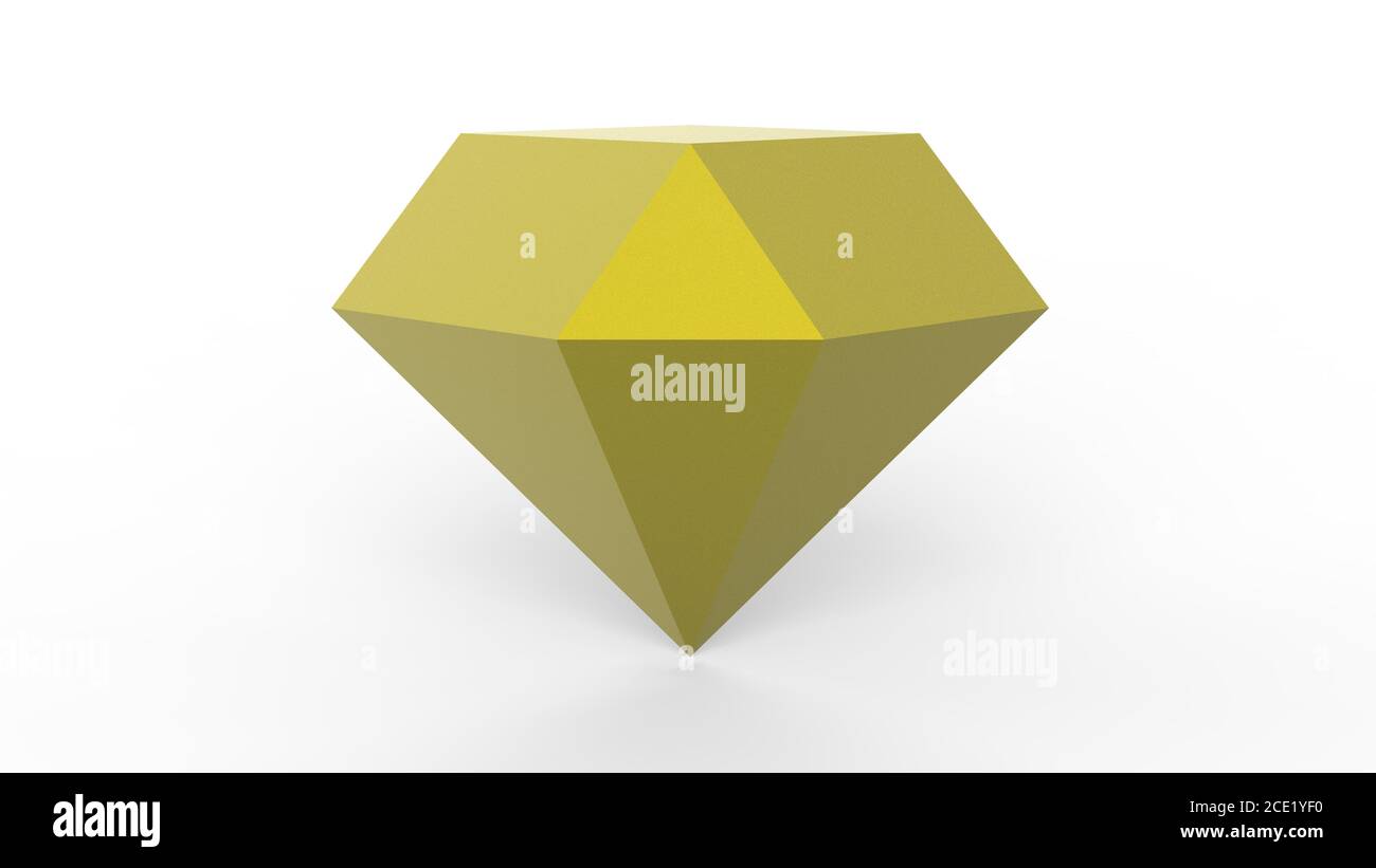 Yellow diamond transparent jewel crystal 3d light blue diamond and dark ...
