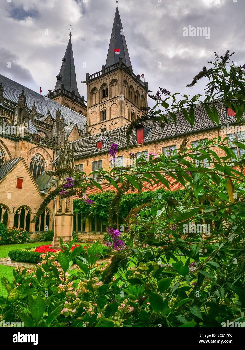 xanten at the river rhien in germany Stock Photo - Alamy
