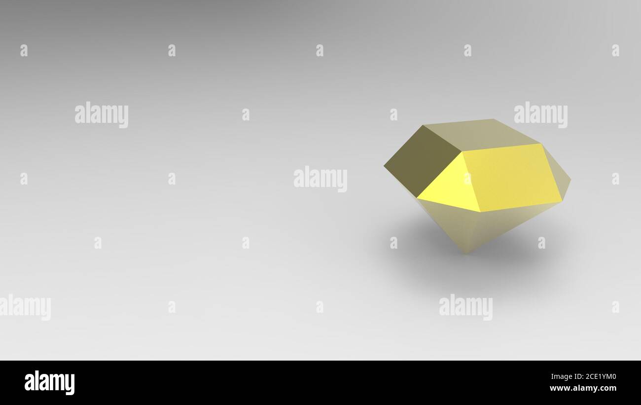 Yellow diamond transparent jewel crystal 3d light blue diamond and dark ...