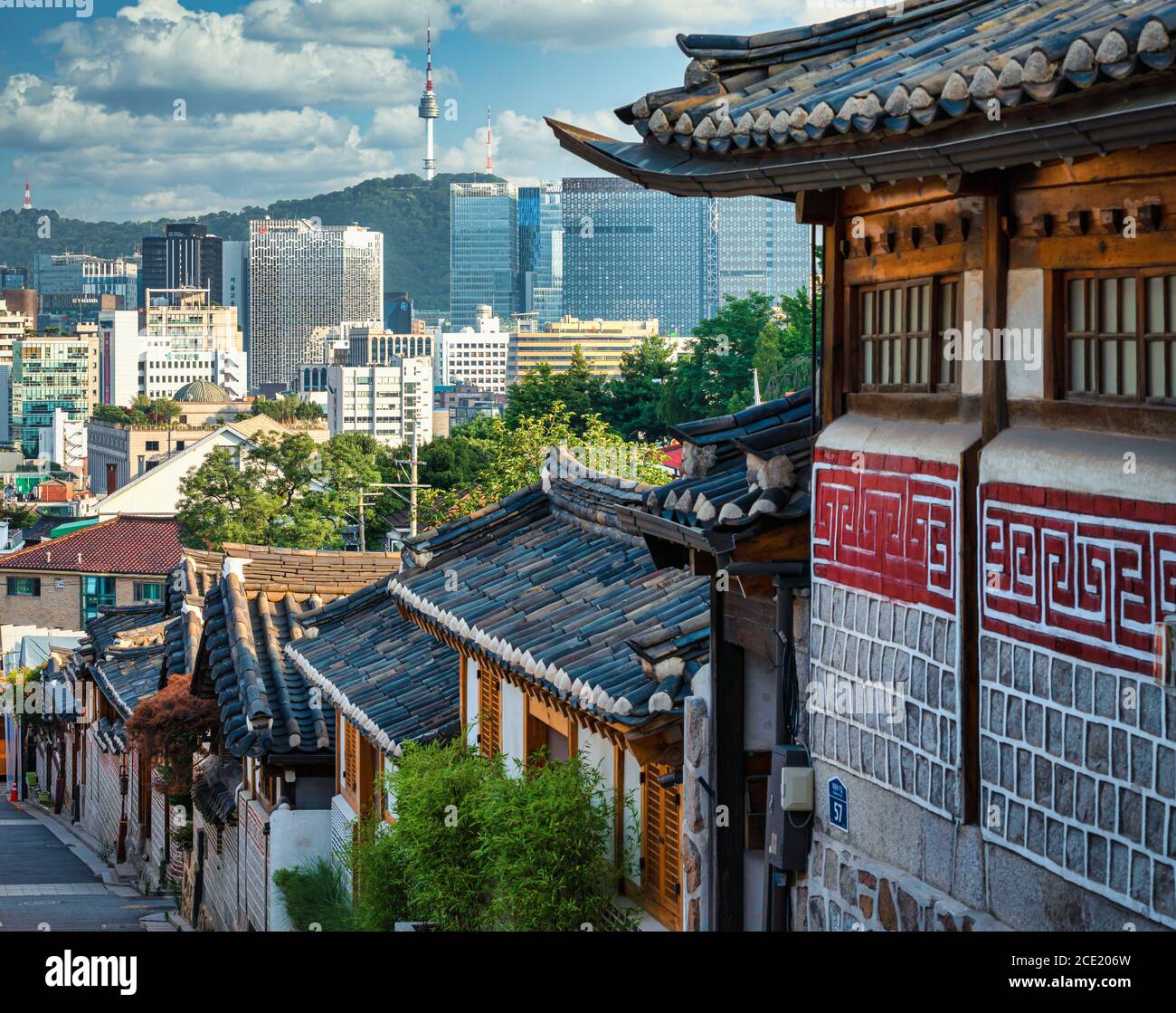 Bukchon Hanok Village in Seoul, South Korea Stock Photo - Alamy