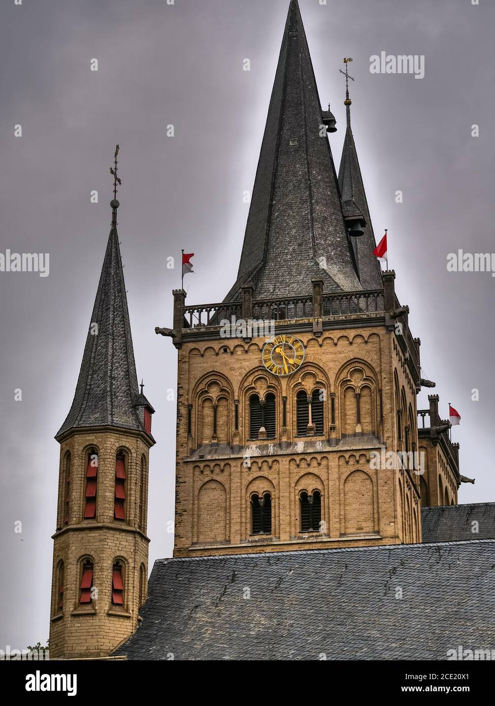 xanten at the river rhien in germany Stock Photo - Alamy