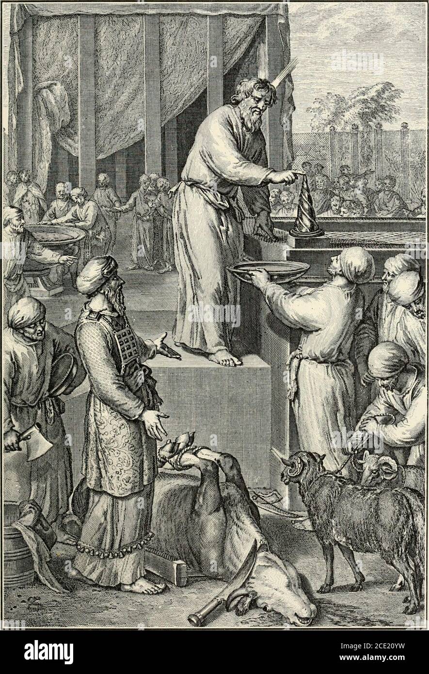 . The Bible and its story.. . k the blood, and put it upon the horns ...