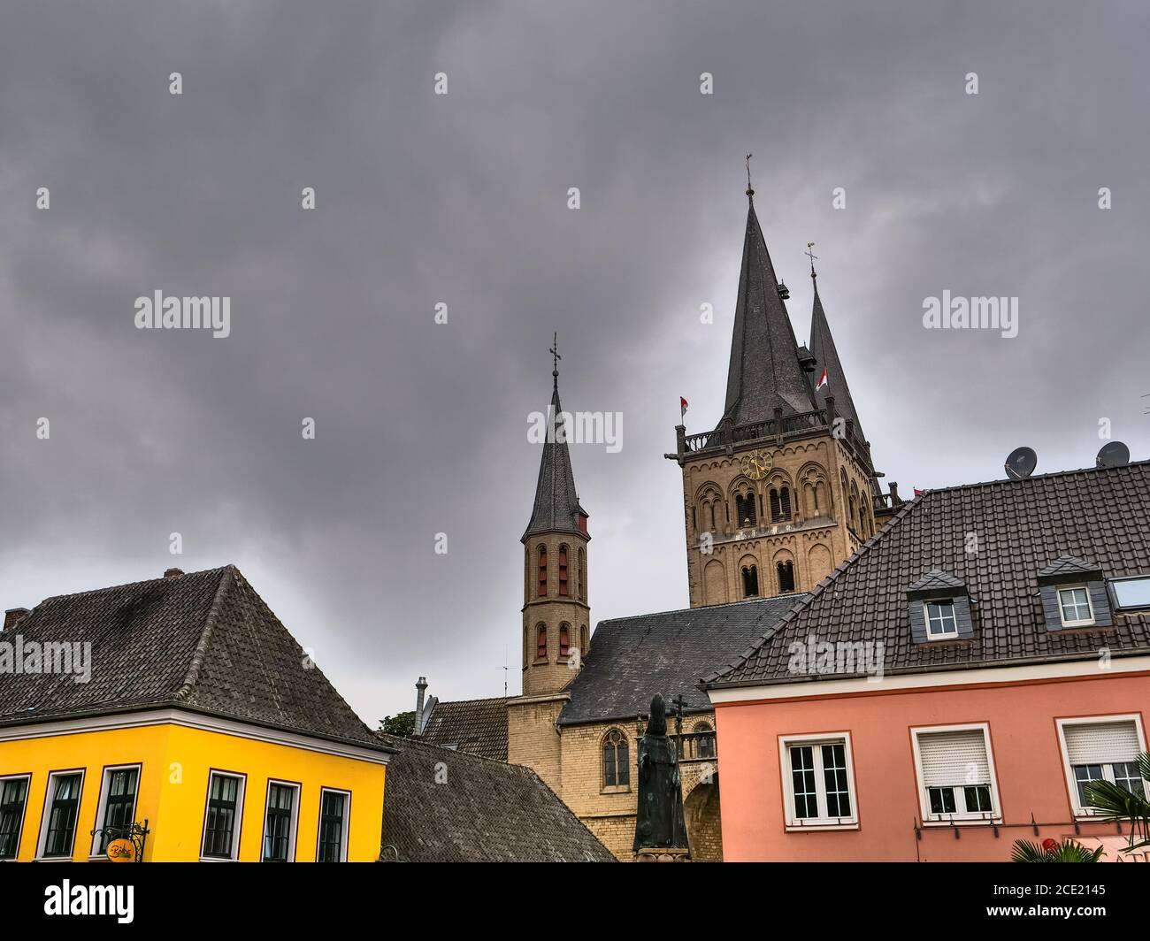 xanten at the river rhien in germany Stock Photo - Alamy