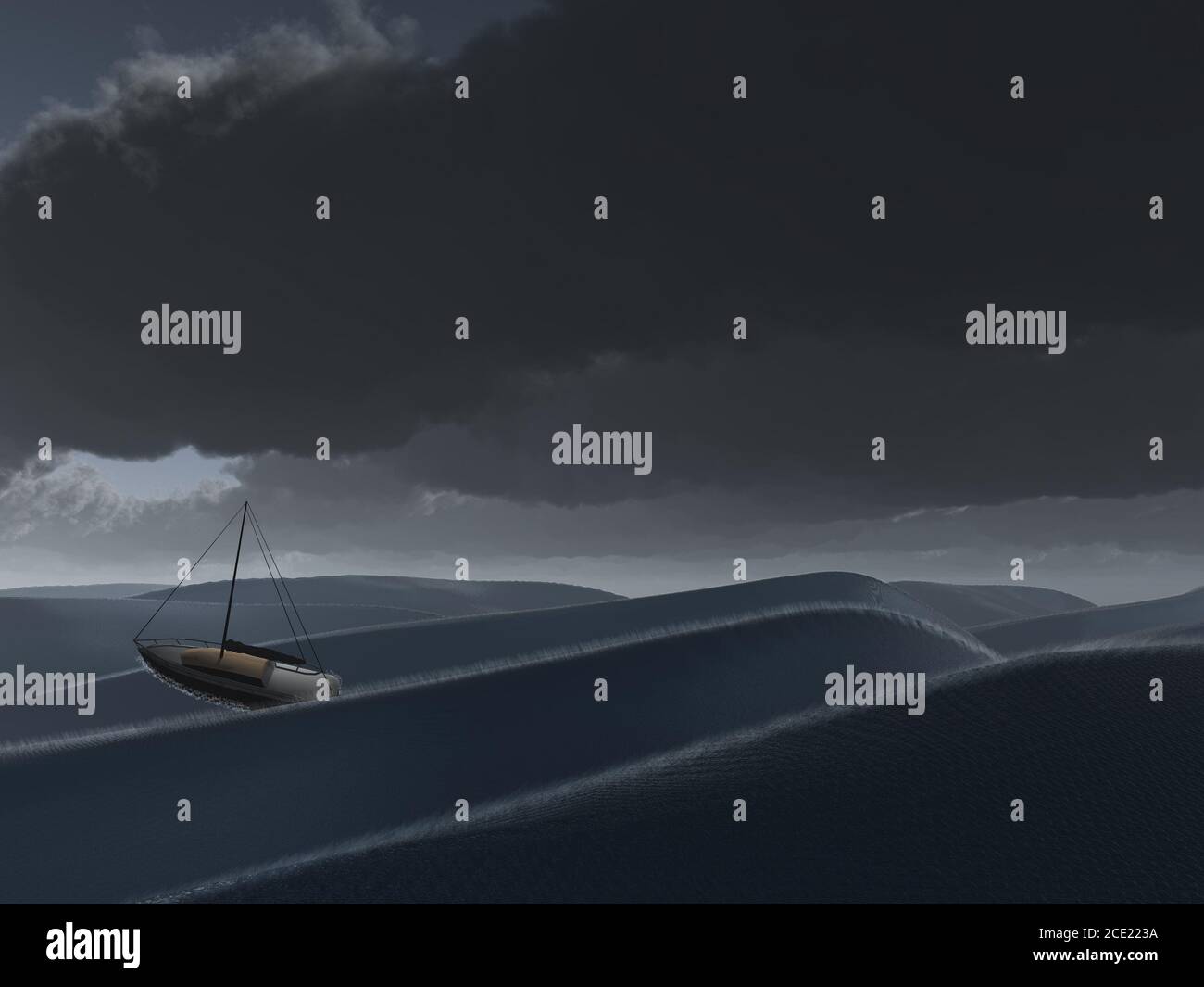 Ship at sea Stock Photo - Alamy
