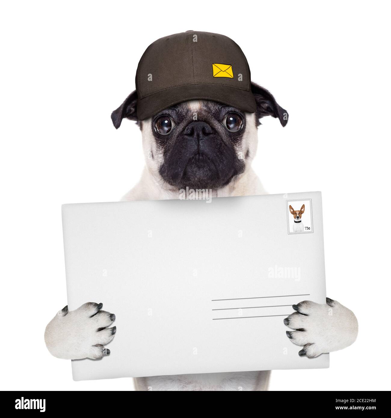 dog delivery post Stock Photo - Alamy