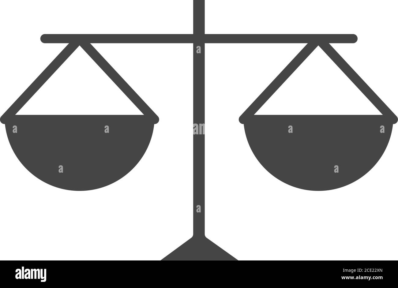 equality scale justice human rights day, silhouette icon design vector ...