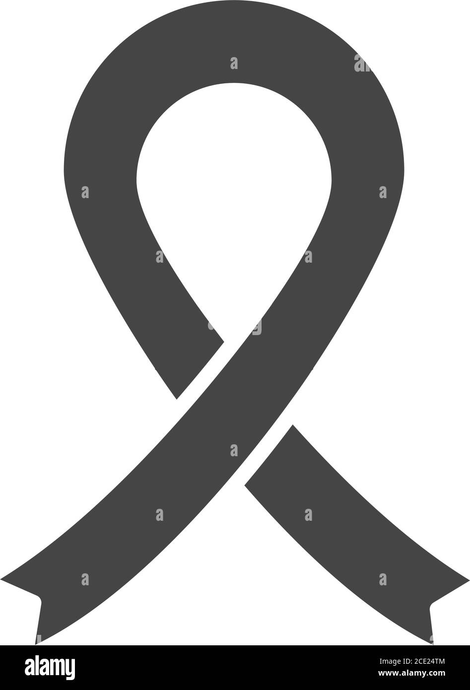 awareness ribbon human rights day, silhouette icon design vector ...