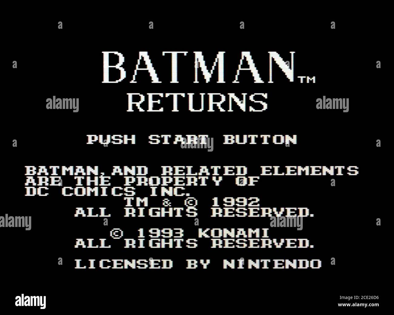 Batman Returns - Nintendo Entertainment System - NES Videogame ...