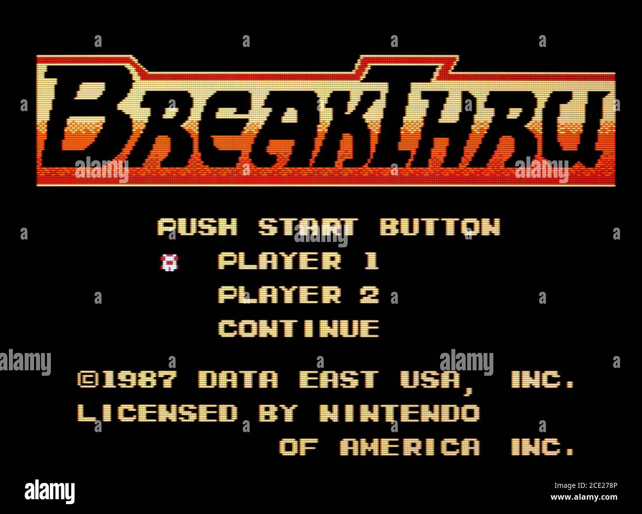 Breakthru - Nintendo Entertainment System - NES Videogame - Editorial ...