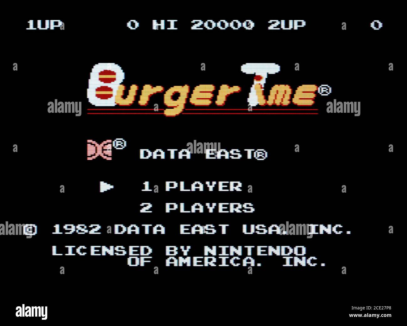 Burger Time - Nintendo Entertainment System - NES Videogame - Editorial ...