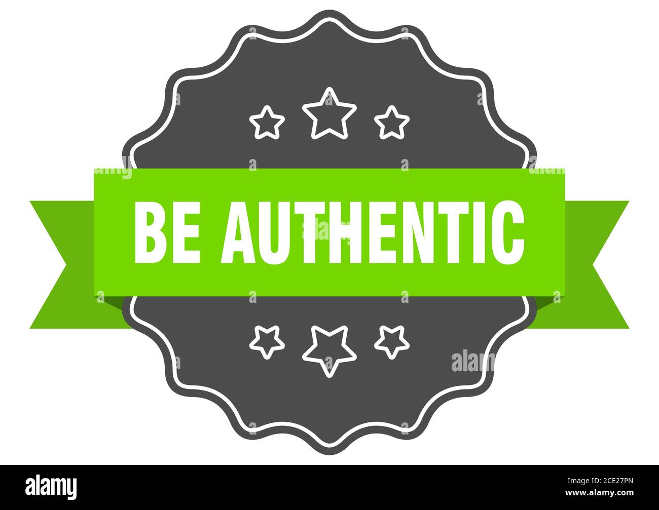 be authentic label. be authentic isolated seal. Retro sticker sign ...