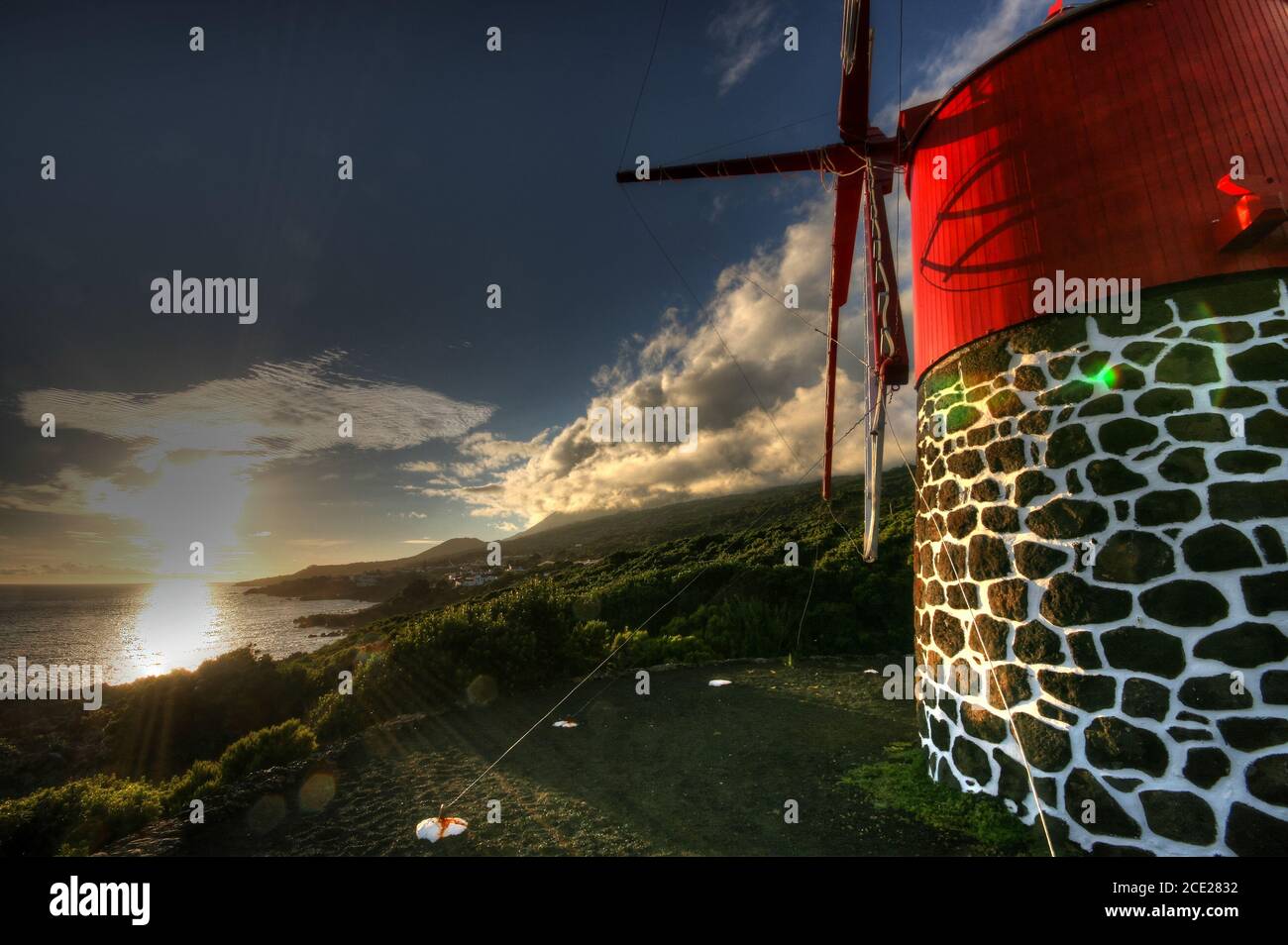 Sunset at Lajes do Pico, Pico Island Stock Photo - Alamy