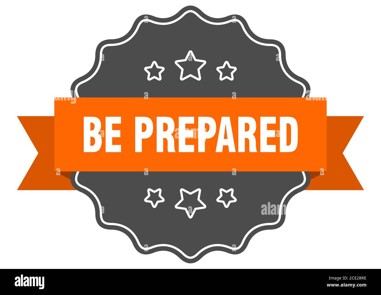 be prepared label. be prepared isolated seal. Retro sticker sign Stock ...
