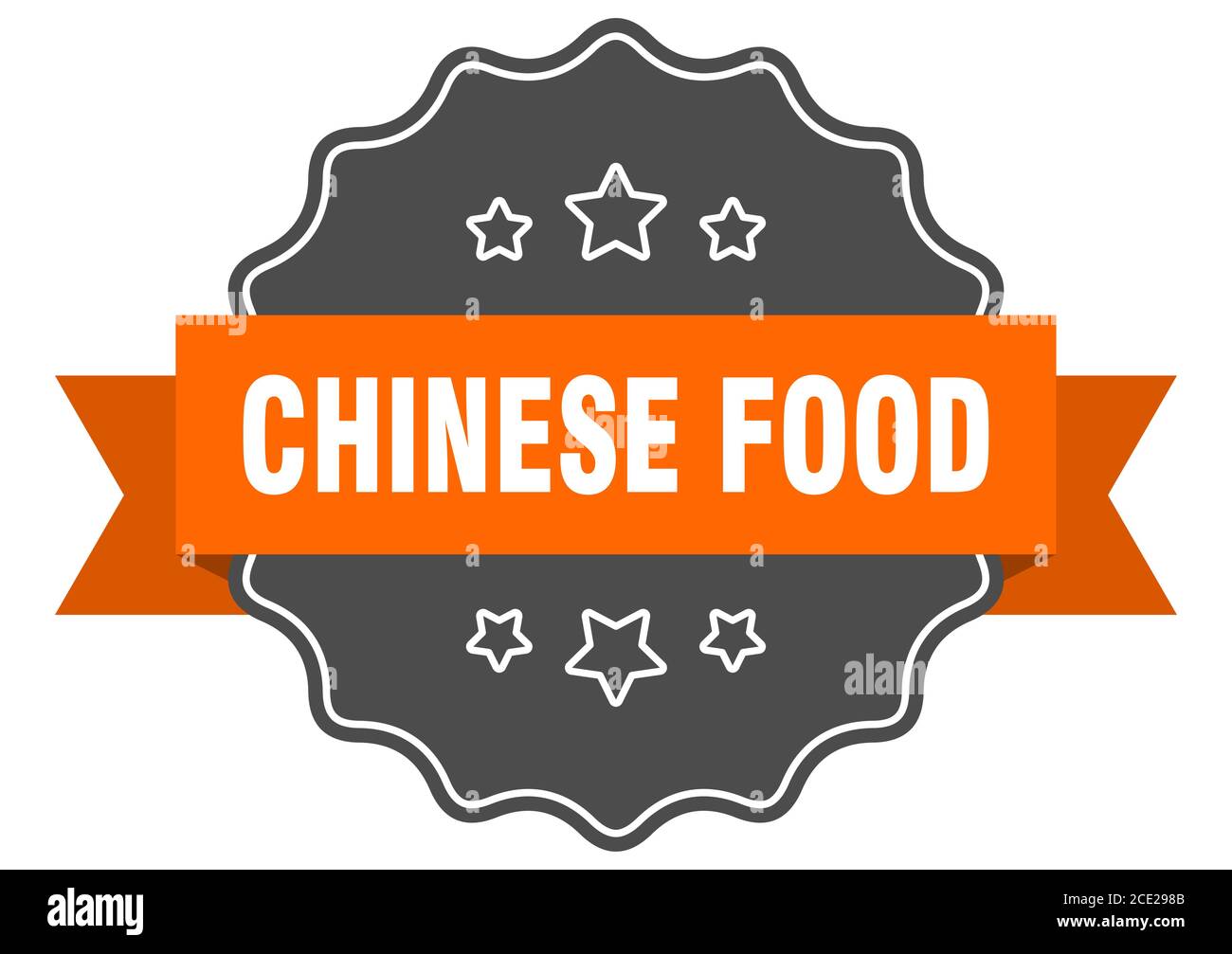 chinese food label. chinese food isolated seal. Retro sticker sign ...