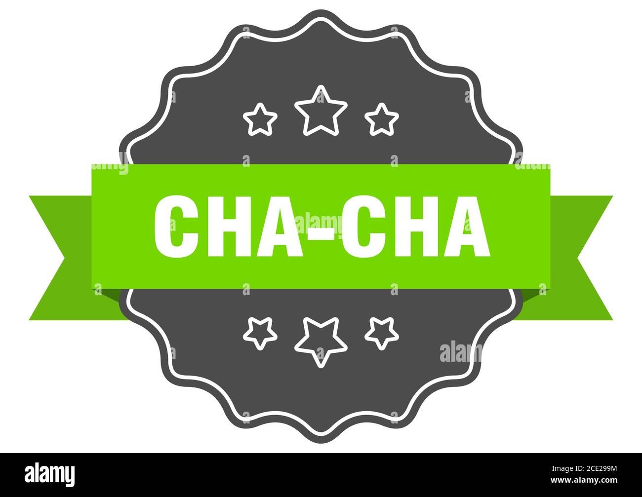 cha-cha label. cha-cha isolated seal. Retro sticker sign Stock Vector ...