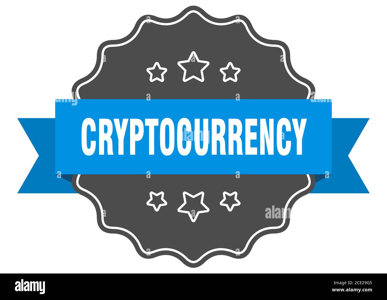 cryptocurrency label. cryptocurrency isolated seal. Retro sticker sign ...