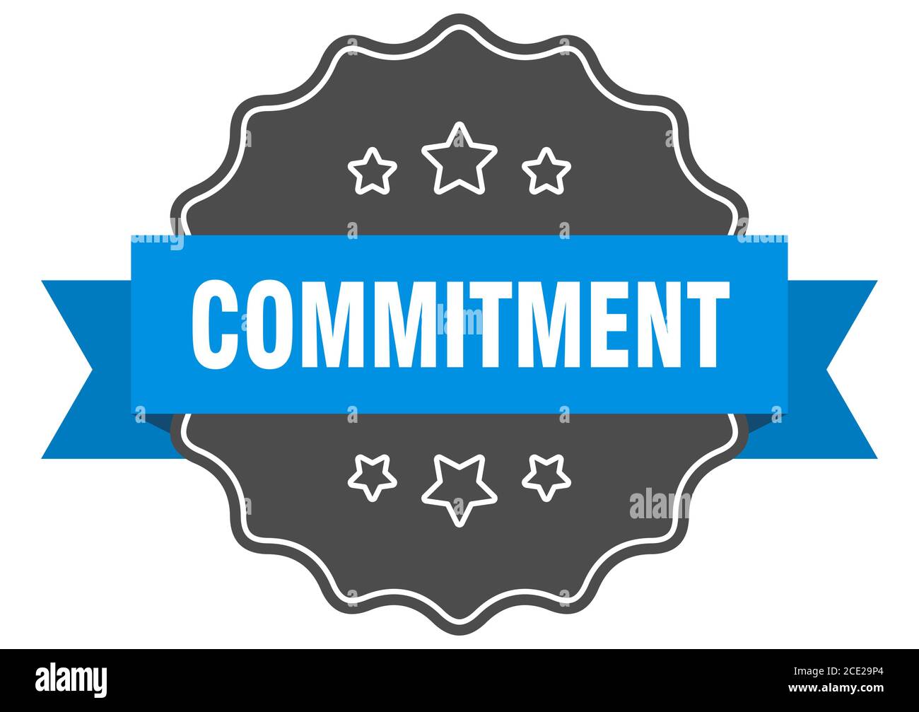 commitment label. commitment isolated seal. Retro sticker sign Stock ...