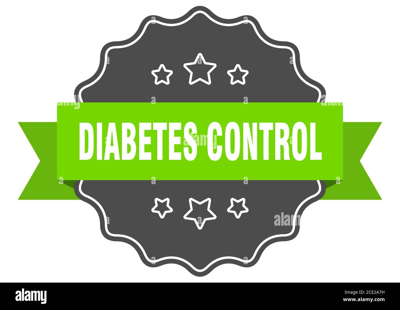 diabetes control label. diabetes control isolated seal. Retro sticker ...