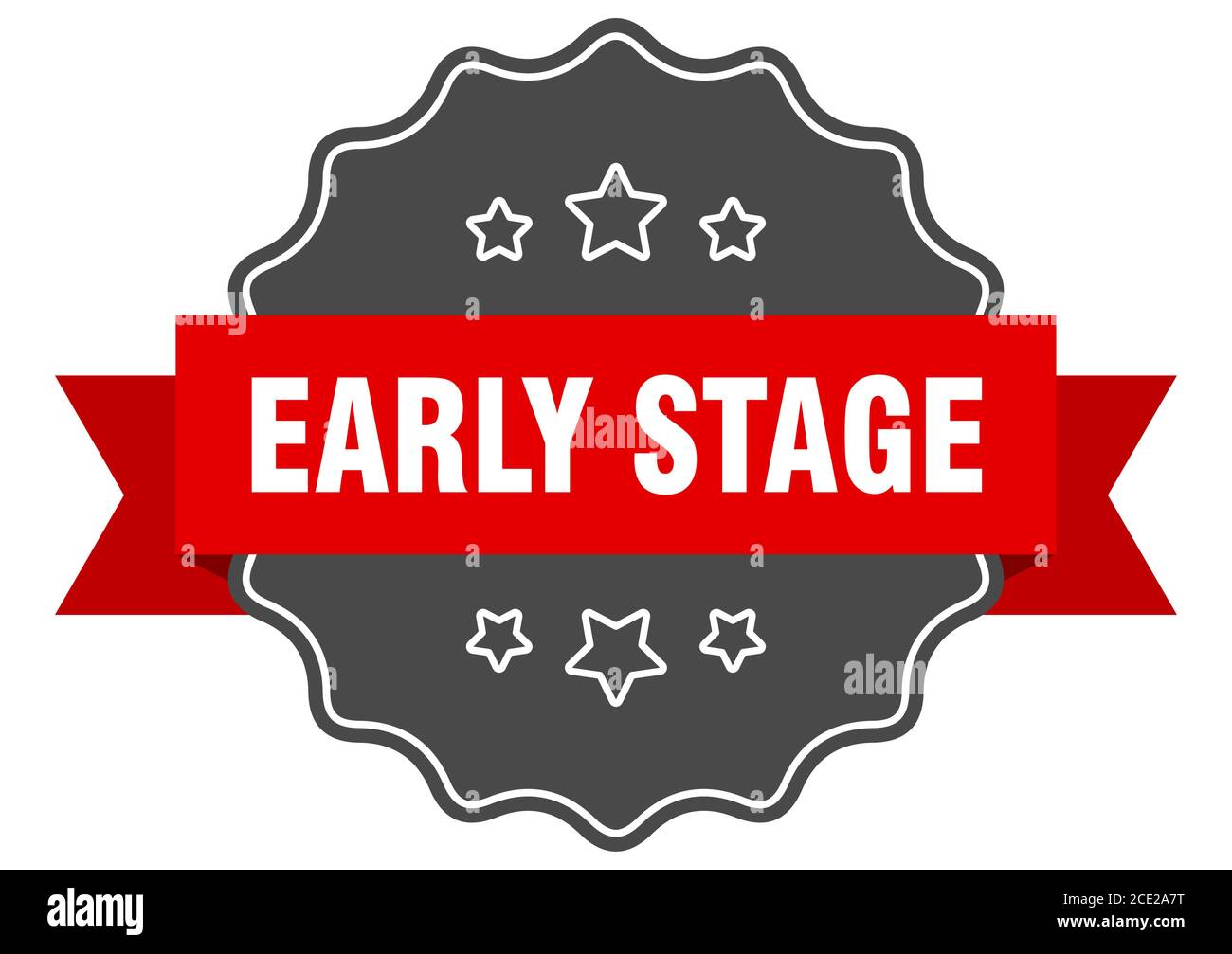 early stage label. early stage isolated seal. Retro sticker sign Stock ...