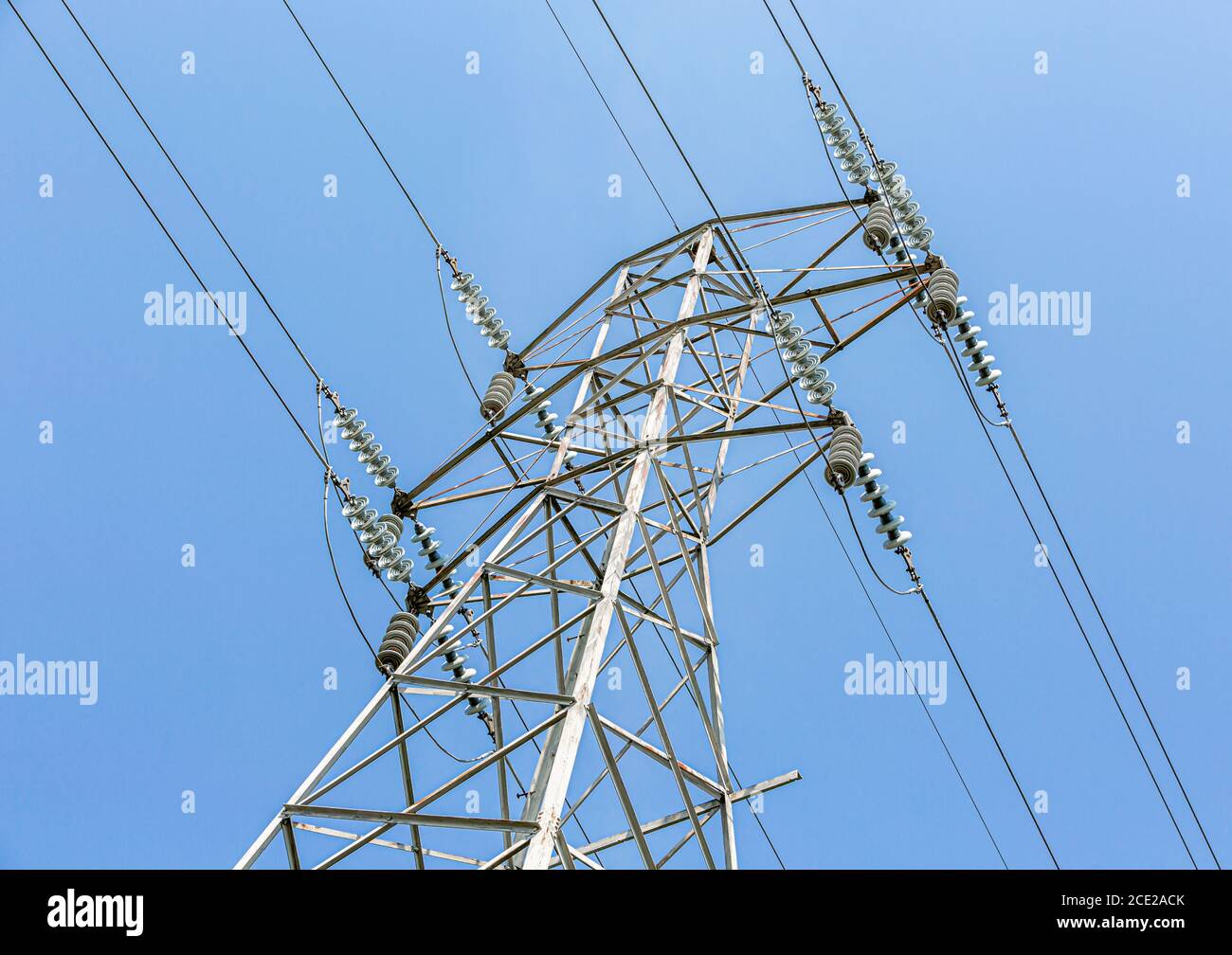 Tall power lines tower hi-res stock photography and images - Alamy