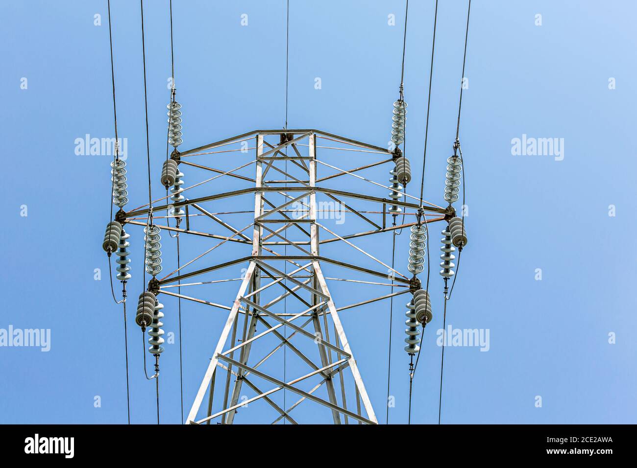 Suspended power lines hi-res stock photography and images - Alamy