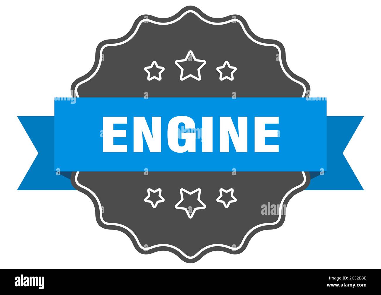 engine label. engine isolated seal. Retro sticker sign Stock Vector ...