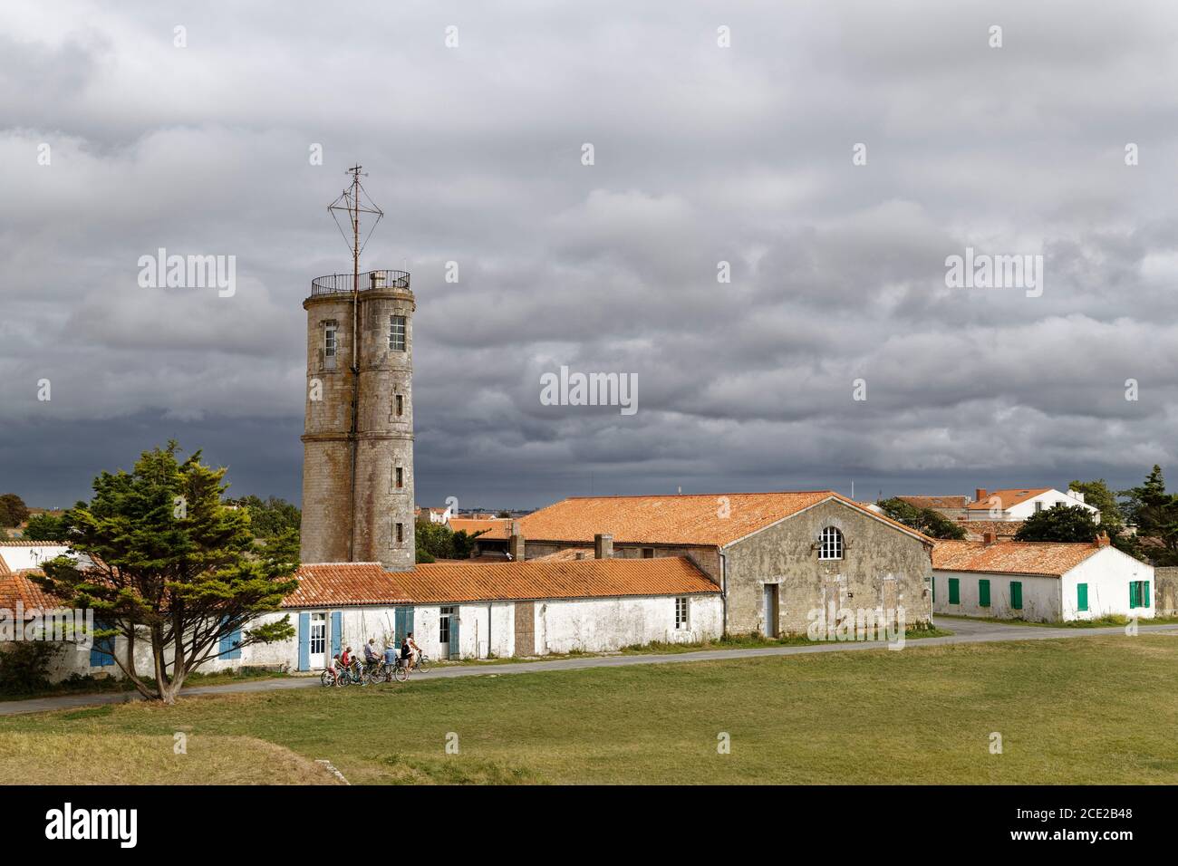 Island of Aix, France. 25th Aug, 2020. General view of the old ...