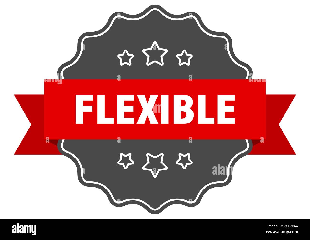 flexible label. flexible isolated seal. Retro sticker sign Stock Vector ...