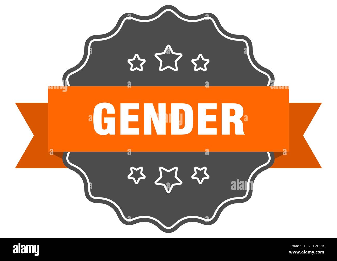 gender label. gender isolated seal. Retro sticker sign Stock Vector ...