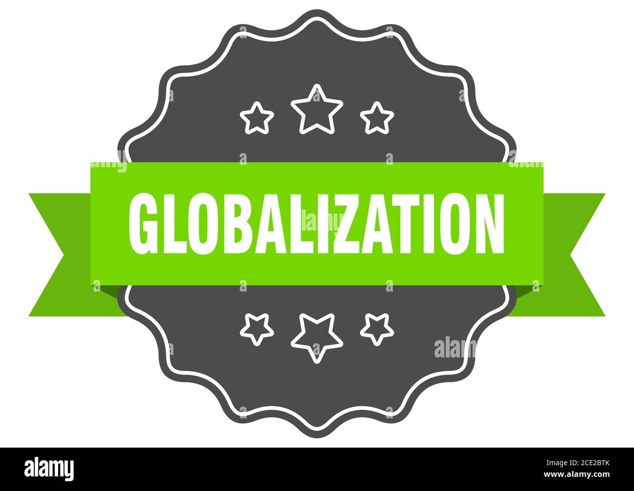 globalization label. globalization isolated seal. Retro sticker sign ...