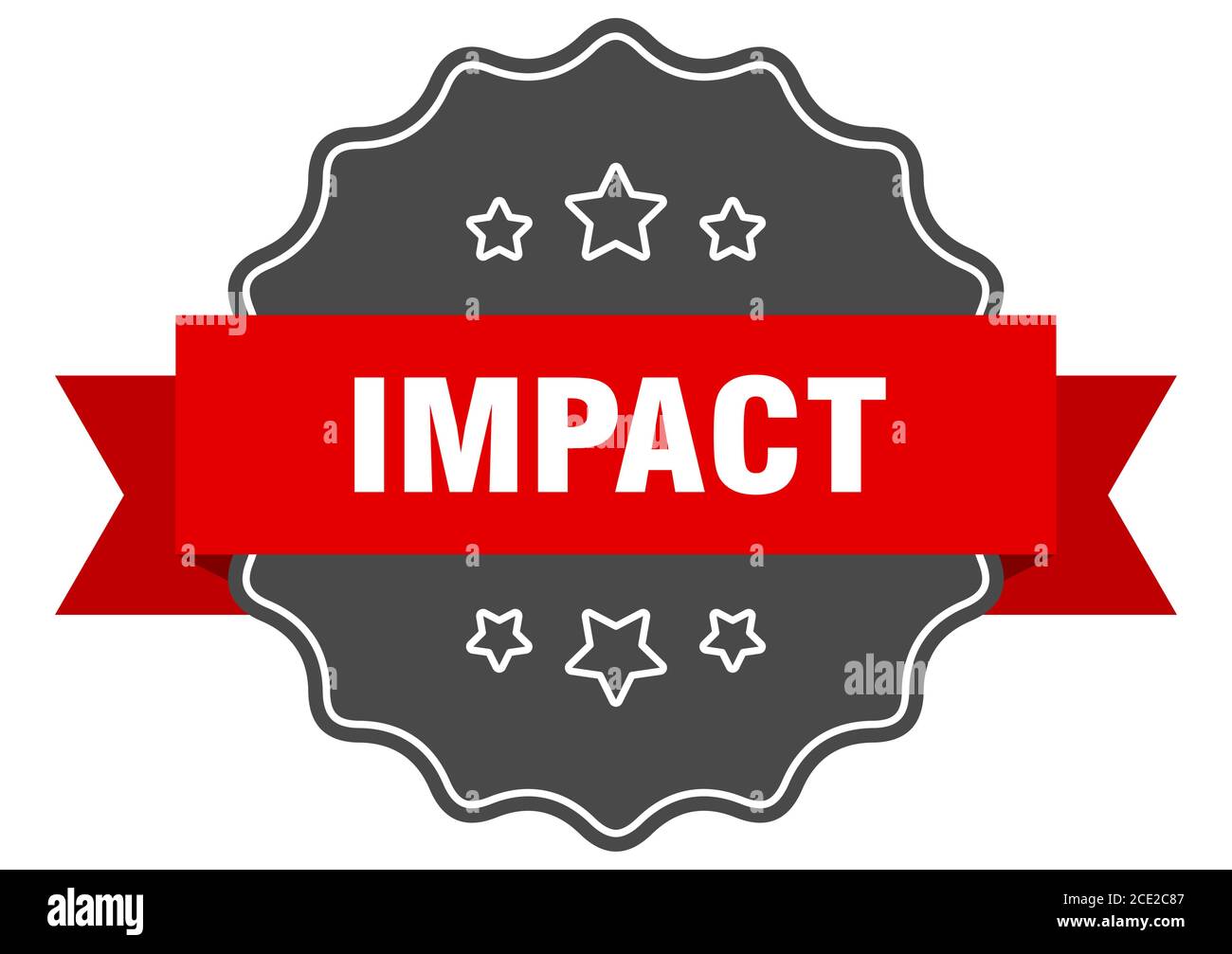 impact label. impact isolated seal. Retro sticker sign Stock Vector ...