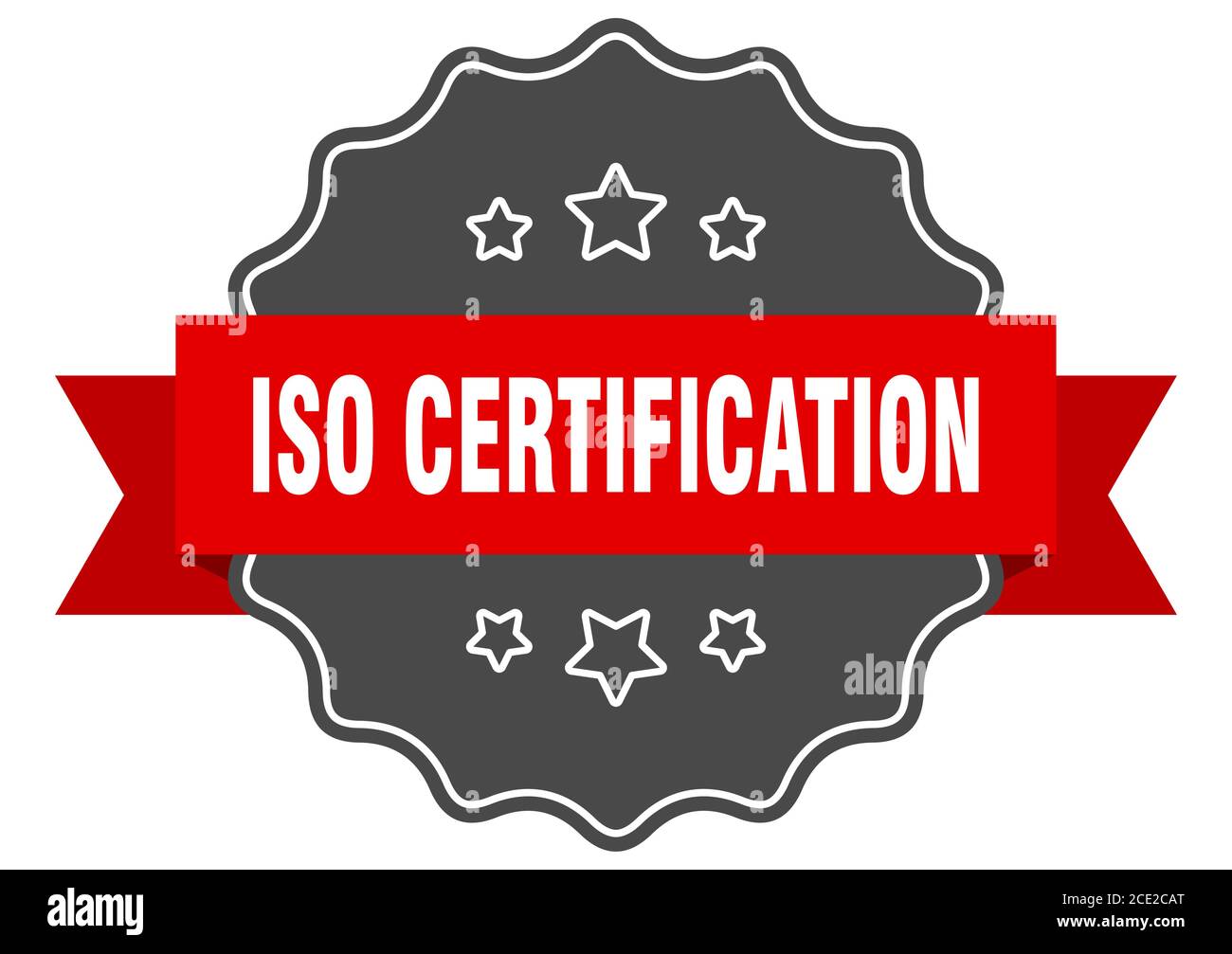 iso certification label. iso certification isolated seal. Retro sticker ...