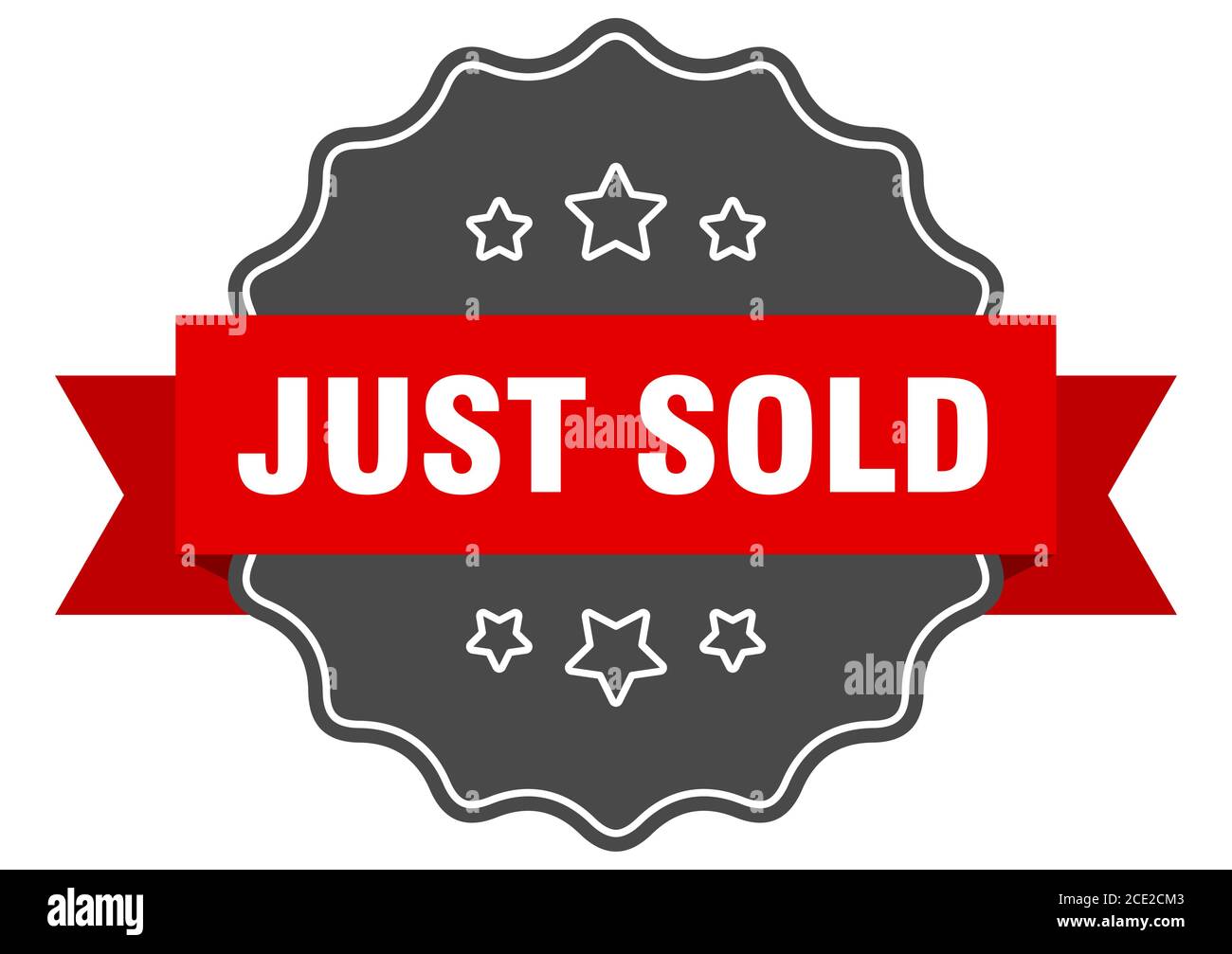 just sold label. just sold isolated seal. Retro sticker sign Stock ...