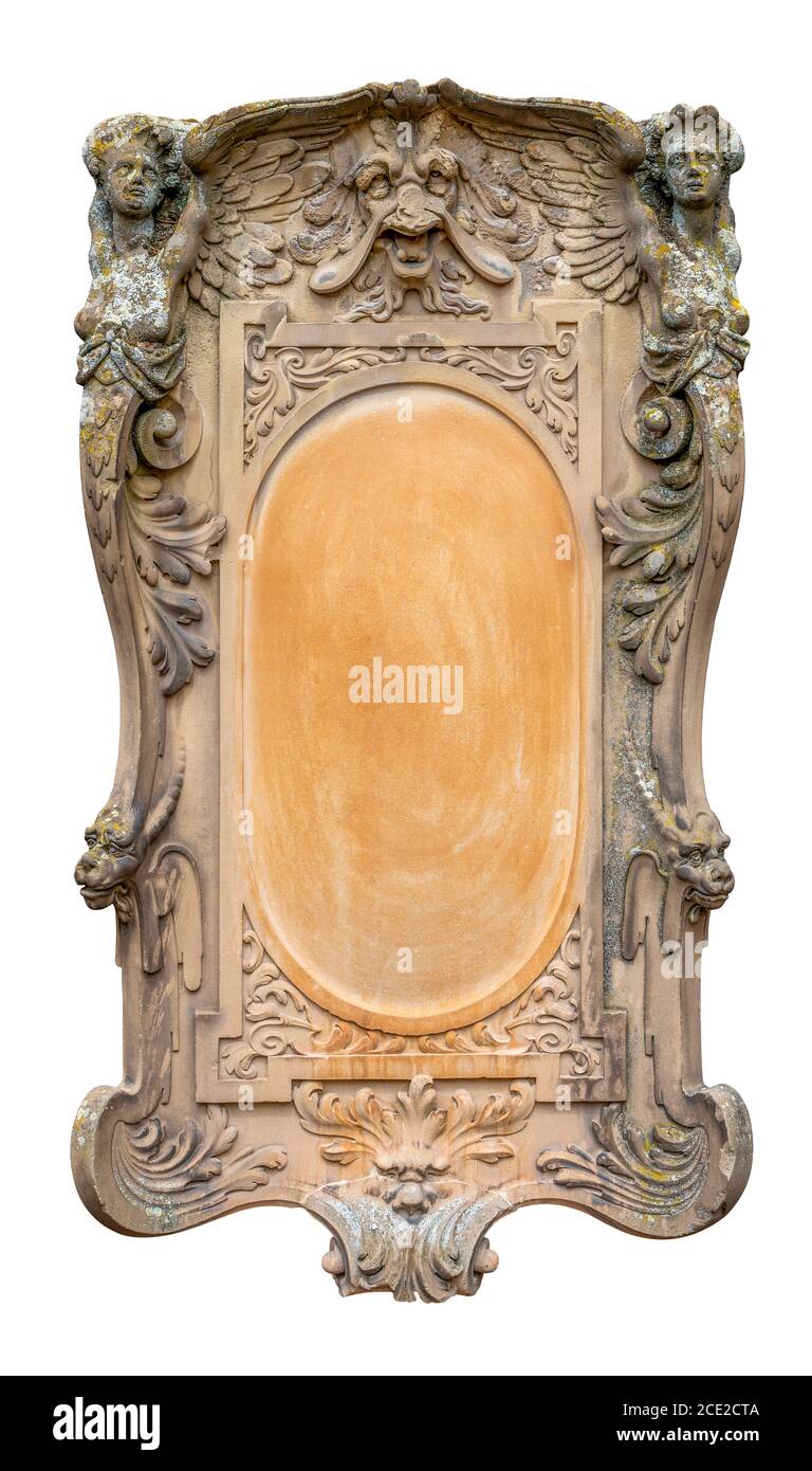 Aged stone relief Cut Out Stock Images & Pictures - Alamy